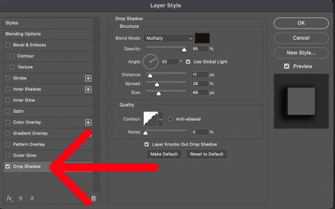 How to Add a Drop Shadow in Photoshop