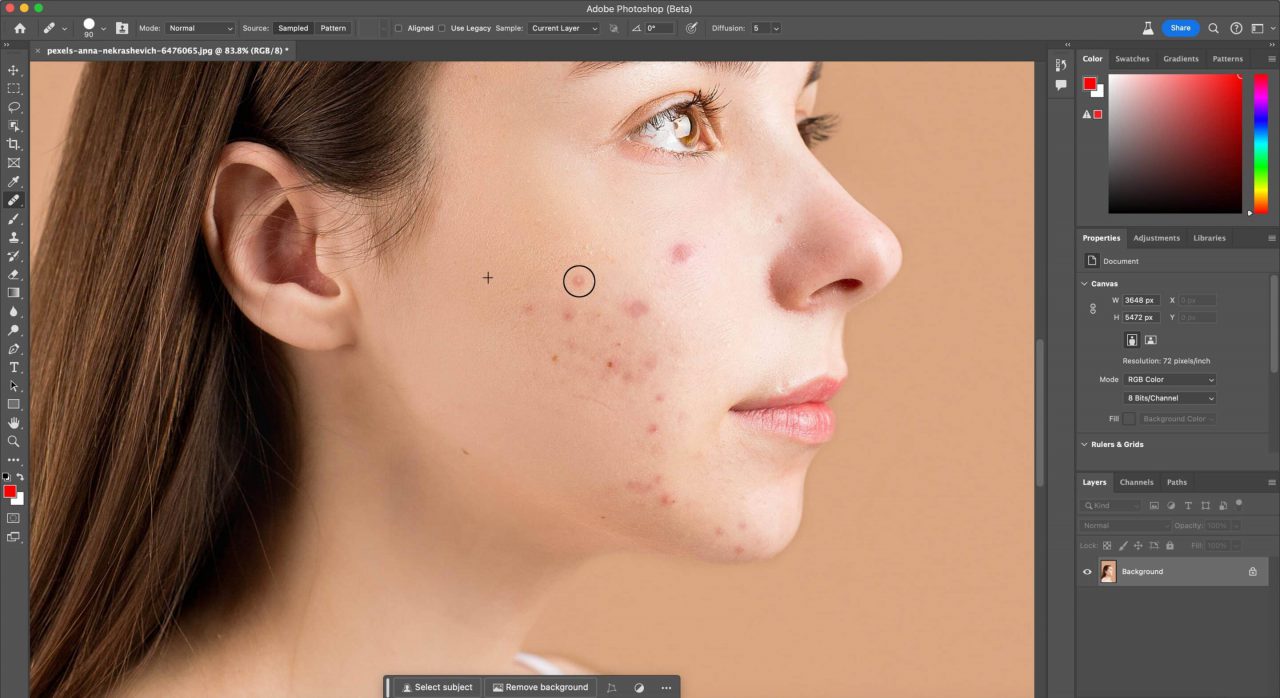 How to Use the Healing Brush in Photoshop: A Detailed Guide